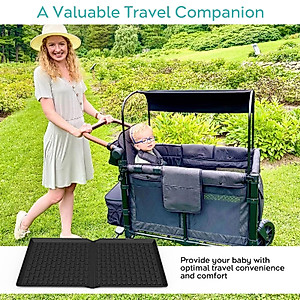 All-Weather Mat Accessory for Wonderfold Wagon W4 - Protects Wagon from Direct Exposure to Sand, Treats and Water - TPE Material - Easy Clean Surface - Water Resistant (W4 Models)