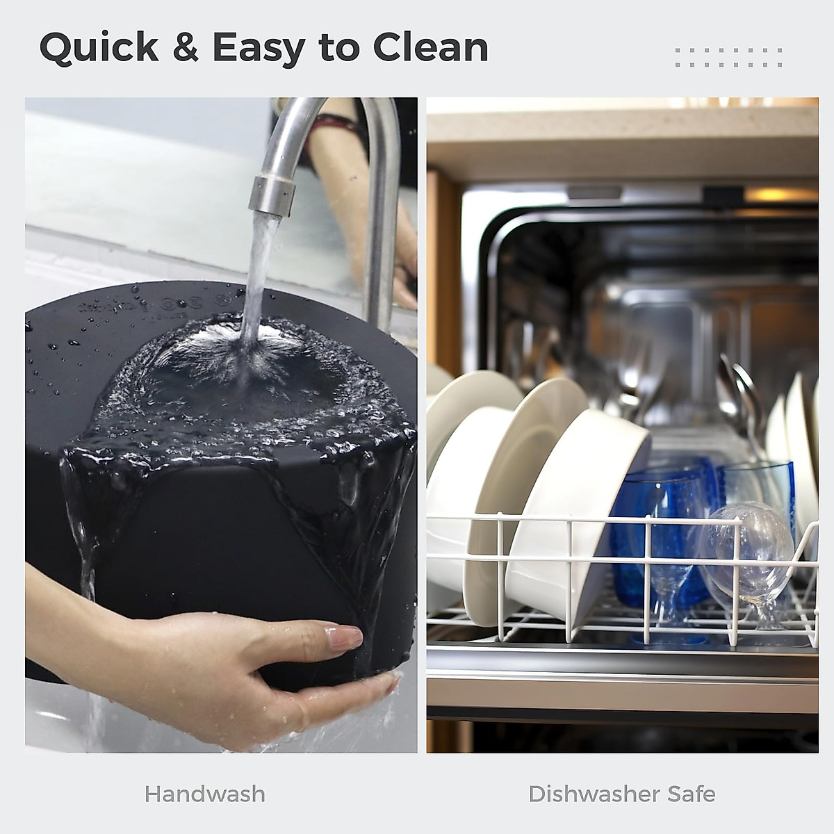 Silicone Slow Cooker Liners, Reusable Crock Pot Liner for 7-8QT Oval Slow Cookers, Food Grade Silicone Slow Cooker Linings, Leakproof Crockpot Liner, Dishwasher Safe