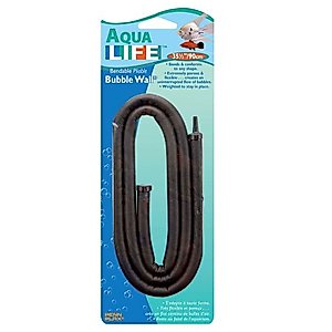 Penn-Plax Aqua Life Bendable Aquarium Bubble Wall – Flexible Air Diffuser and Bubbler for Fish Tanks – 35.5” Length