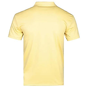 POLO RALPH LAUREN Men's Big and Tall Short Sleeve Pima Soft-Touch Polo Shirt (3XB, FallyellowSigPony)
