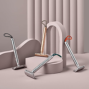 MÜHLE Companion Safety Razor – Women's Double-Edged Body Razor for Shaving, Gentle Use, Suitable for Body, Legs, & Underarms, Longer Handle, Long Lasting Blade