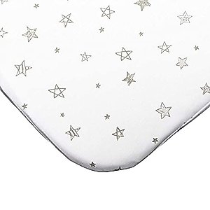 Mika Micky Waterproof Fitted Sheet for Bedside Crib (Star)