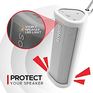 Heavy Duty Protective Silicone Carrying Case for Sonos Roam & Roam SL | White | Protect Your Wireless Bluetooth Speaker using This Cover/Sleeve