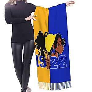 Sigma Gamma Cashmerette Fringed Scarf Rho sorority paraphernalia Warm Large Blanket Wrap Shawl for Women Cashmere Scarf
