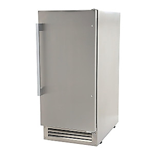 DUURA Elite Outdoor Built-in Ice Maker in Stainless Steel | Large Clear Ice Cubes, 25 lbs. Freezer Storage, Under Counter or Cabinet | Ice Machines, Commercial, for Home Kitchen