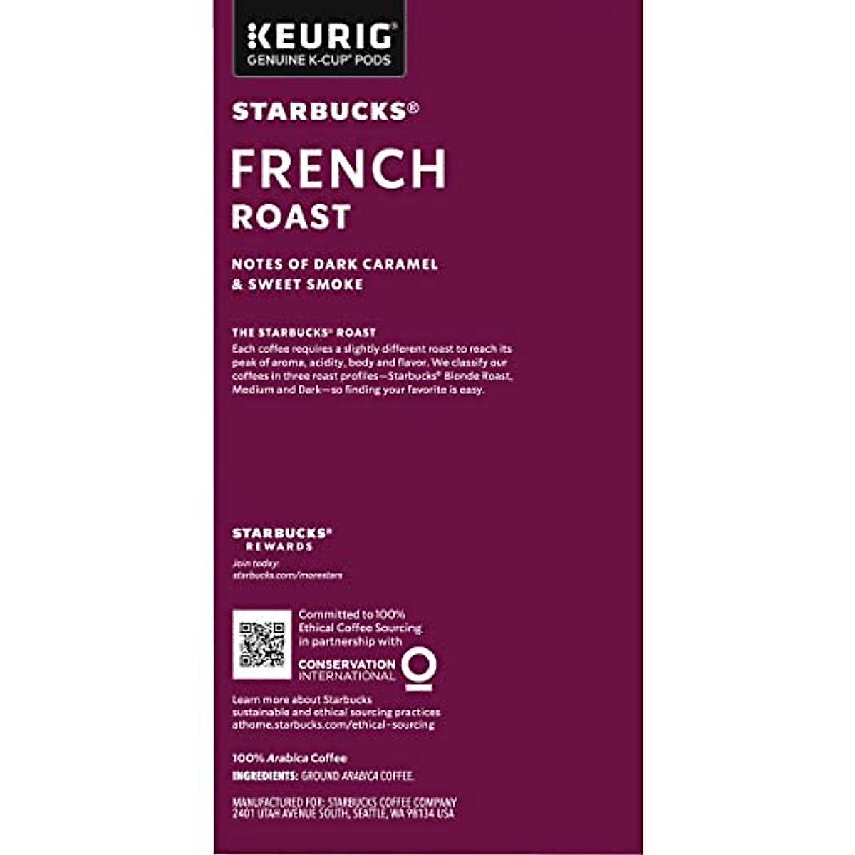 Starbucks French Roast K-Cup Packs, 32-count