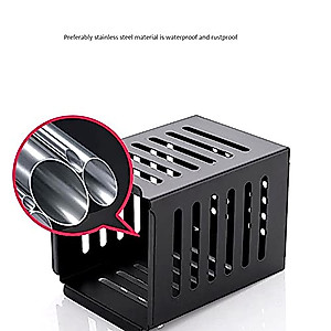 Yalych Utensil Caddy Wall-Mounted Tableware Chopstick Holder Stainless Steel Silverware Drain Basket Pen Holder