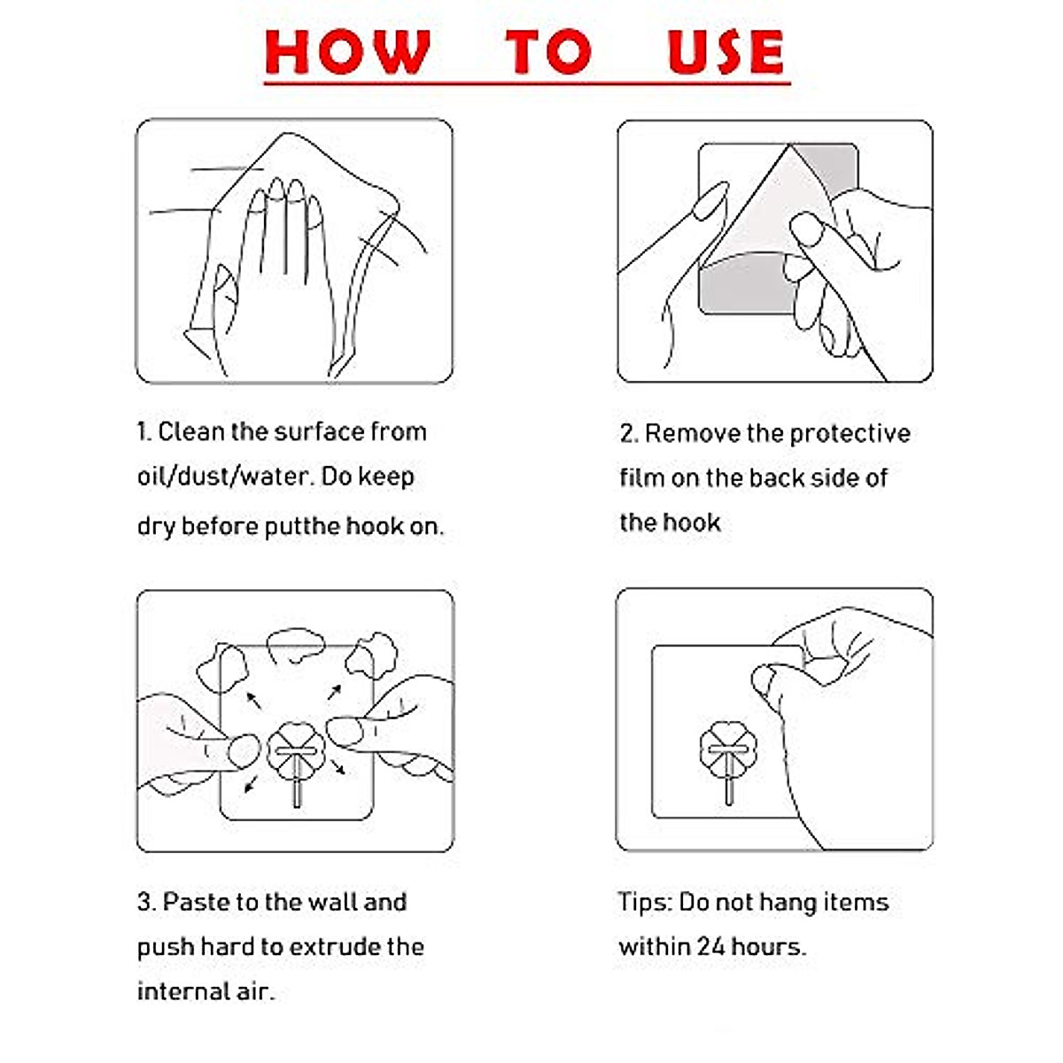 HAITSU Heavy Duty Adhesive Hooks,20packs Kitchen Wall Hooks,10kg(Max),Reusable Multi-Function Utility Hooks for Bathroom and Office,Kitchen,Transparent Seamless Door Hooks,Oilproofand rustproof