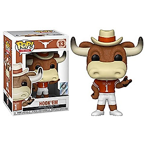 Funko College Mascots: University of Texas - Hook 'Em Pop! Vinyl Figure (Bundled with Compatible Pop Box Protector Case)