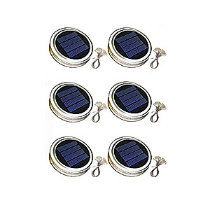 HJHSH Set of 6 Outdoor Solar Lights, Hanging Solar Lights Backyard Star String Lights Multi-Coloured Waterproof for Home Garden Christmas Outdoor Decoration (Color : Warm Light, Size : A)