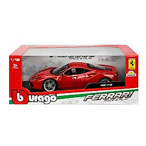 Ferrari Burago 1/18 Scale Diecast - 18-16008 488 GTB Rosso red