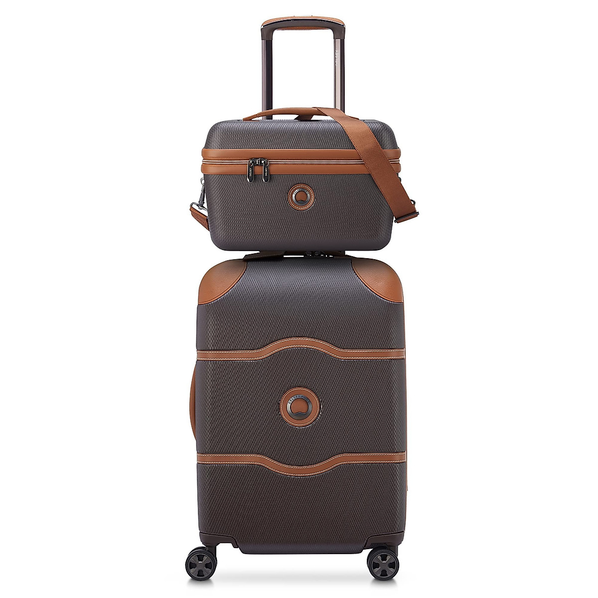 DELSEY PARIS Chatelet 2.0 Makeup and Cosmetic Beauty Travel Case, Chocolate Brown