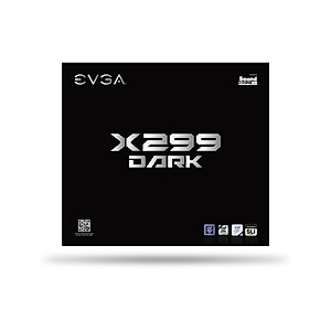 EVGA X299 Dark, LGA 2066, Intel X299, SATA 6Gb/s, USB 3.1, USB 3.0, EATX, Intel Motherboard 151-SX-E299-KR