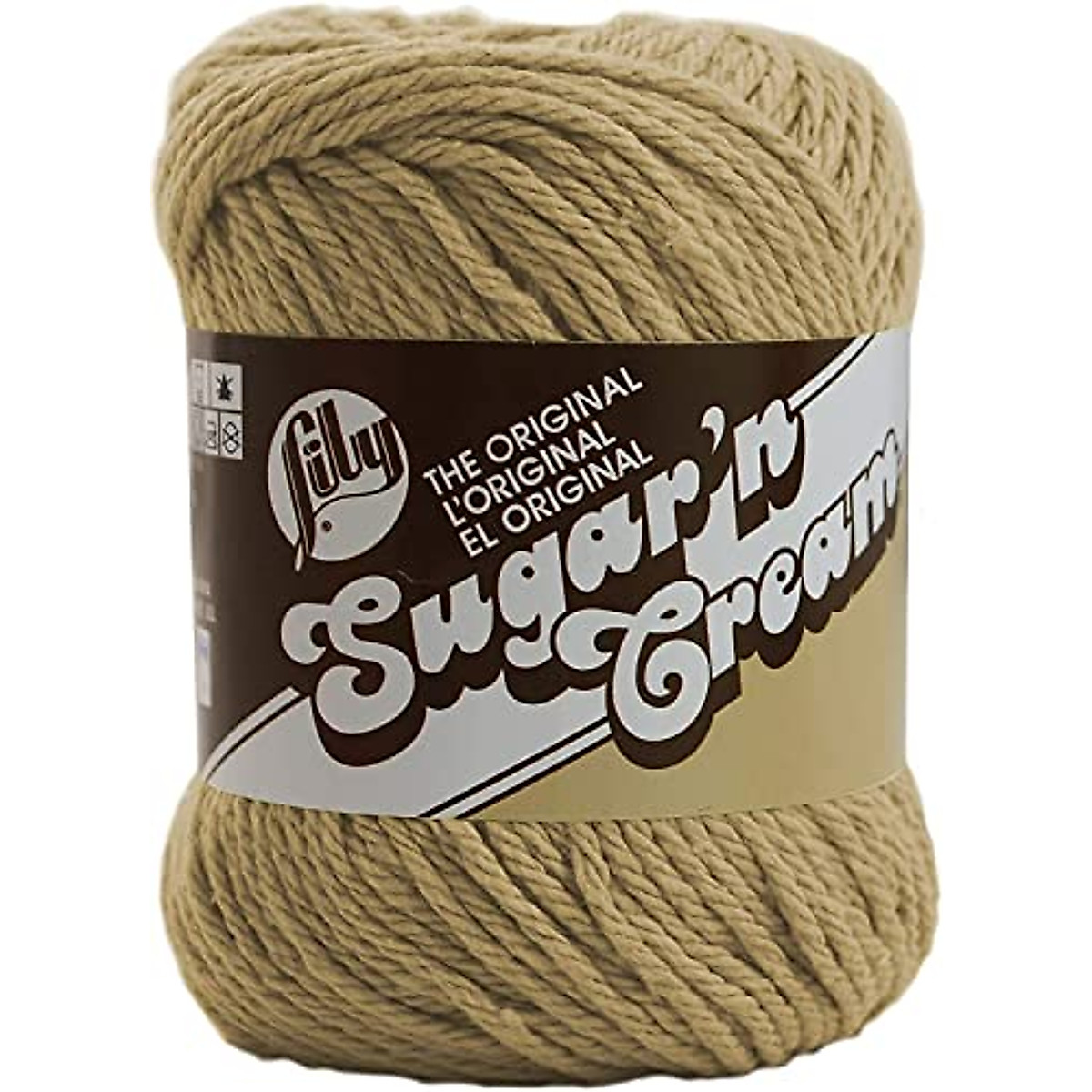 Lily Sugar'N Cream Jute Yarn - 6 Pack of 71g/2.5oz - Cotton - 4 Medium (Worsted) - 120 Yards - Knitting/Crochet