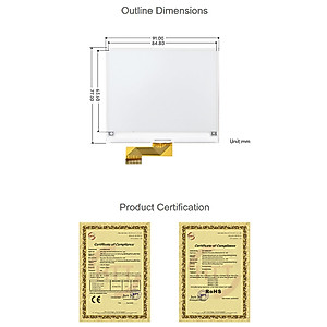 4.2inch E-Ink Raw Display Panel e-Paper for Raspberry Pi etc. Resolution 400x300 SPI Interface (no PCB) @XYGStudy (4.2inch e-Paper)