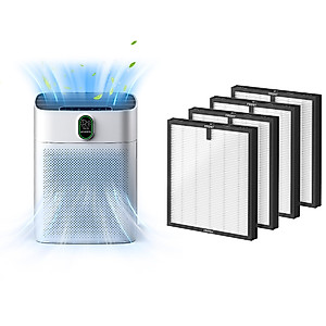 MORENTO HY4866 Air Purifiers with HY4866 Original Versionr 4P, White