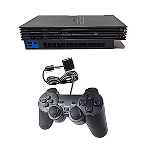 TUOZHE Wired Controller for PS2 Double Shock, 2 Pack Gamepad Remote Compatible with Play Station 2 (Two Black)