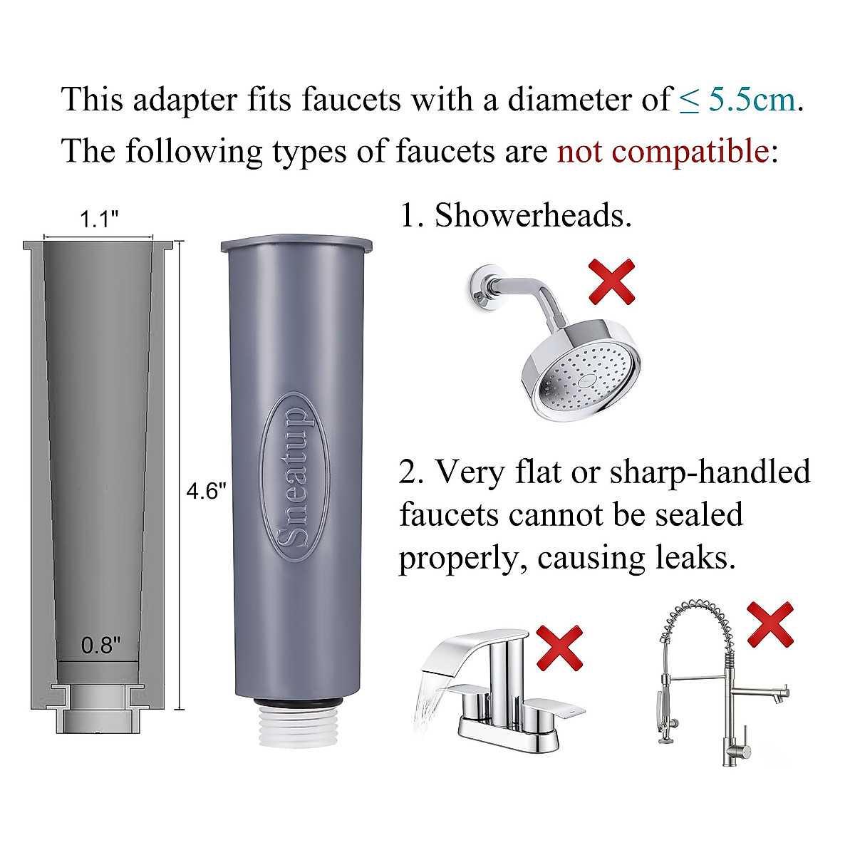 Sneatup Faucet Sprayer Attachment