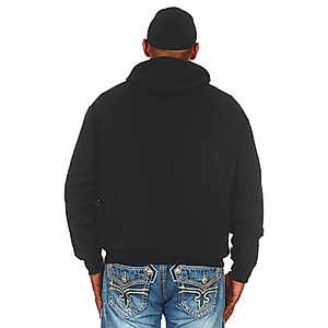 JH DESIGN GROUP Men's Shelby Cobra Snake Pullover Hoodie Black Sweatshirt (X-Large, GEN4-black)