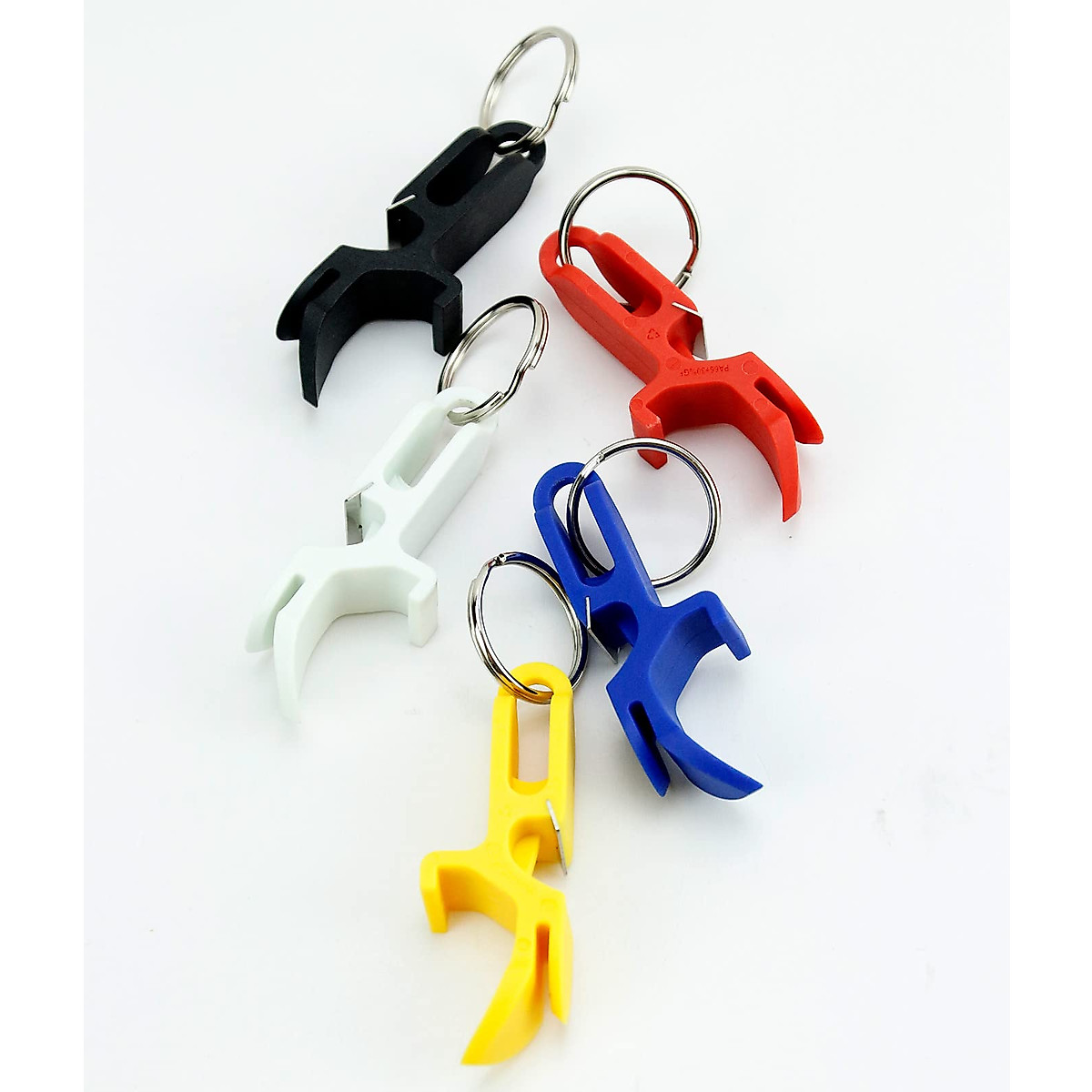 5-PCS box pack shotgun tools beer bottle opener-5color package-beer serving shotgun tools-including stainless steel ring, rugged 66 nylon drinking multi-function accessories