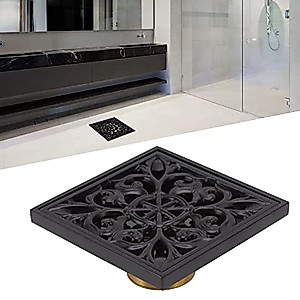 Floor Drain, Floor Strainer Anti Clogging Antique Style Large Displacement for Bathroom