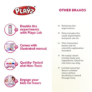 Playz Unicorn Slime & Crystals 100+ Science Experiments Kit Gift for Girls & Boys to Make Glow in The Dark Unicorn Poop, Snot, Fluffy Slime, Crystals, Putty, Arts & Crafts for Kids Age 8-12