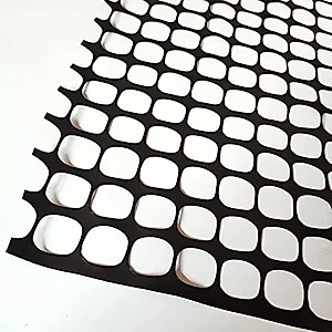 KALYSIE Safety Fence Plastic Mesh Fencing Roll, 4'x100' Feet 1 Roll with 100 Zip Ties, Temporary Reusable Netting for Snow Fence, Garden, Construction and Animal Barrier (Black MW 10.71 lb/roll)