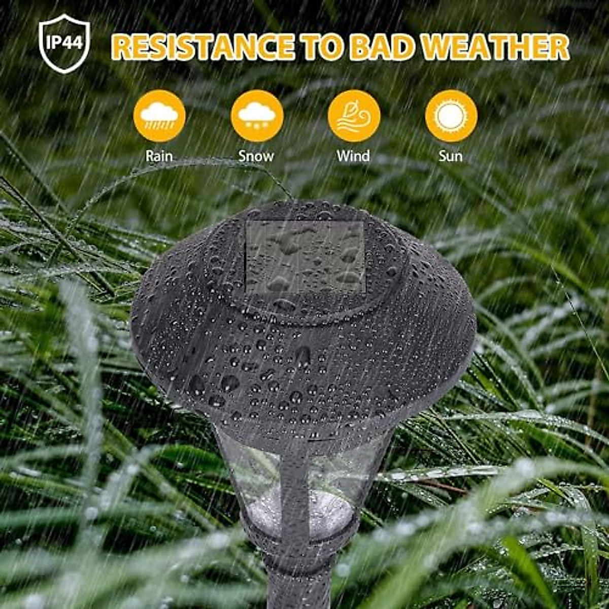 TWINSLUXES 12 Pack Solar Pathway Lights Outdoor Waterproof Garden Walkway Lights LED Landscape Lighting Auto On/Off Dusk to Dawn for Pathway,Sidewalk, Lawn, Patio, Yard - Warm White…