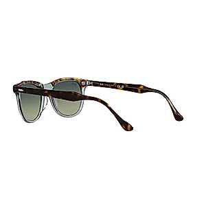 Ray-Ban RB2398 Eagleeye Square Sunglasses, Havana on Transparent Green/Green Vintage, 53 mm