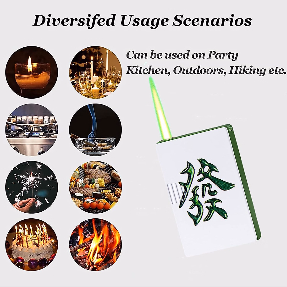 Jet Torch Lighter, Windproof Lighter Tiger Cool Design for Gift, Exquisite Packaging, Refillable Butane Lighters,Suitable for Festival,Birthday, Candle, Gifts for Men(red Tong)