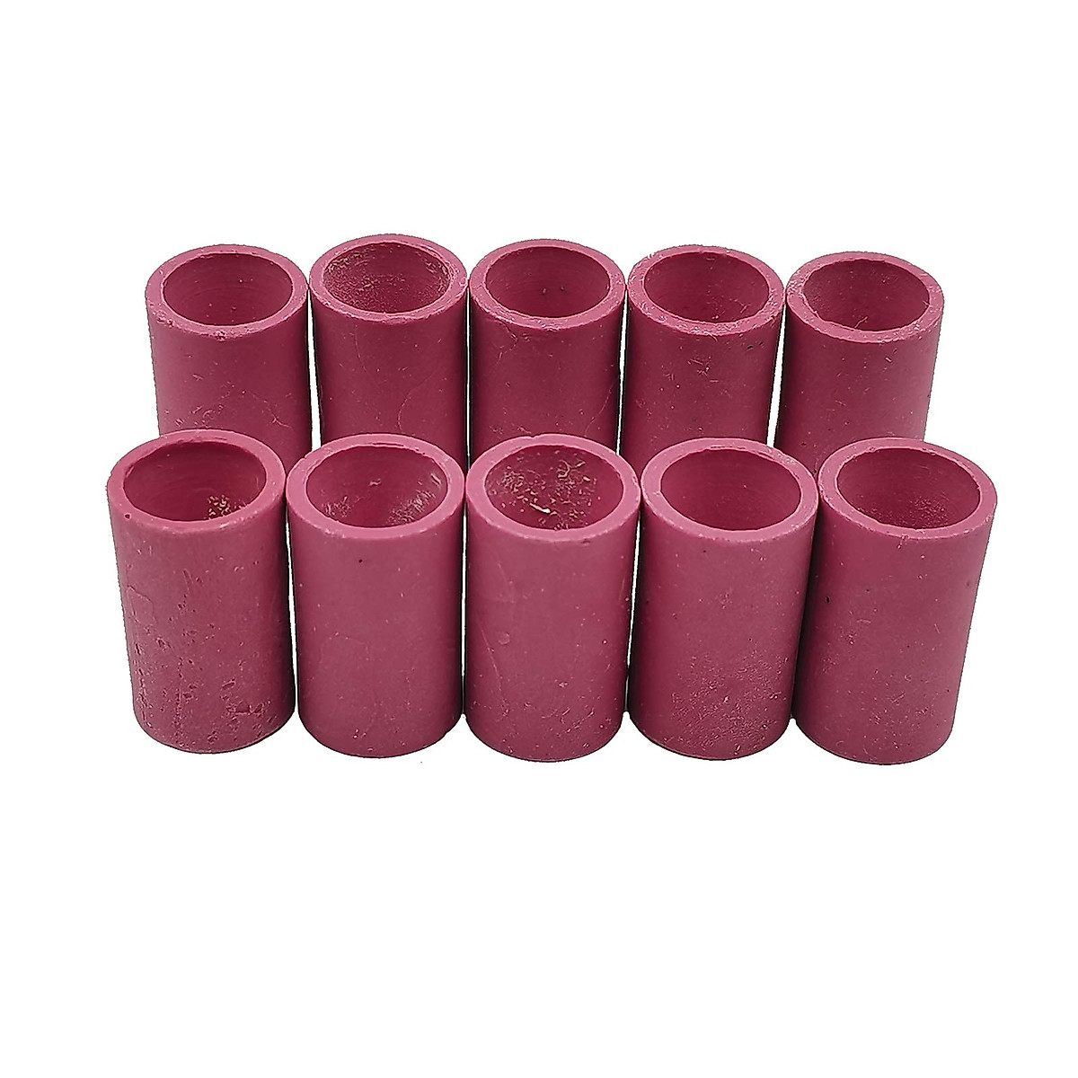 Sandblaster Gun Nozzles 10Pcs Tip Sand Blaster Replacement Cylinder Ceramic Abrasive Nozzles for Blasting (Pink)
