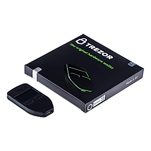Trezor Model One - The Original Cryptocurrency Hardware Wallet, Bitcoin Security, Store & Manage 1000's of Coins&Tokens, Easy-to-Use Interface, Quick & Simple Setup (Black)