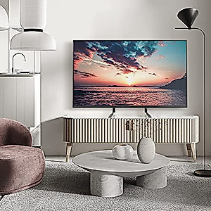 Rfiver Universal Table Top TV Stand Base TV Legs with Height Adjustment fits Most 32-55 Inch LCD LED Flat Screen TVs, Max VESA 800x400 mm, Mount Holds up to 88 lbs, Black