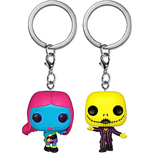 Funko Nightmare Before Christmas Sally & Jack Black Light 2 Pack Pocket Pop Exclusive