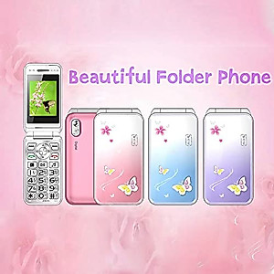 N509 Portable Flip Phone for Seniors, 2.4in Screen 2G Unlocked Flip Phone, Dual SIM Card, SOS Function, Music and Video Player, Pocketsize Flip Phone 6800mAh Battery (US Plug)