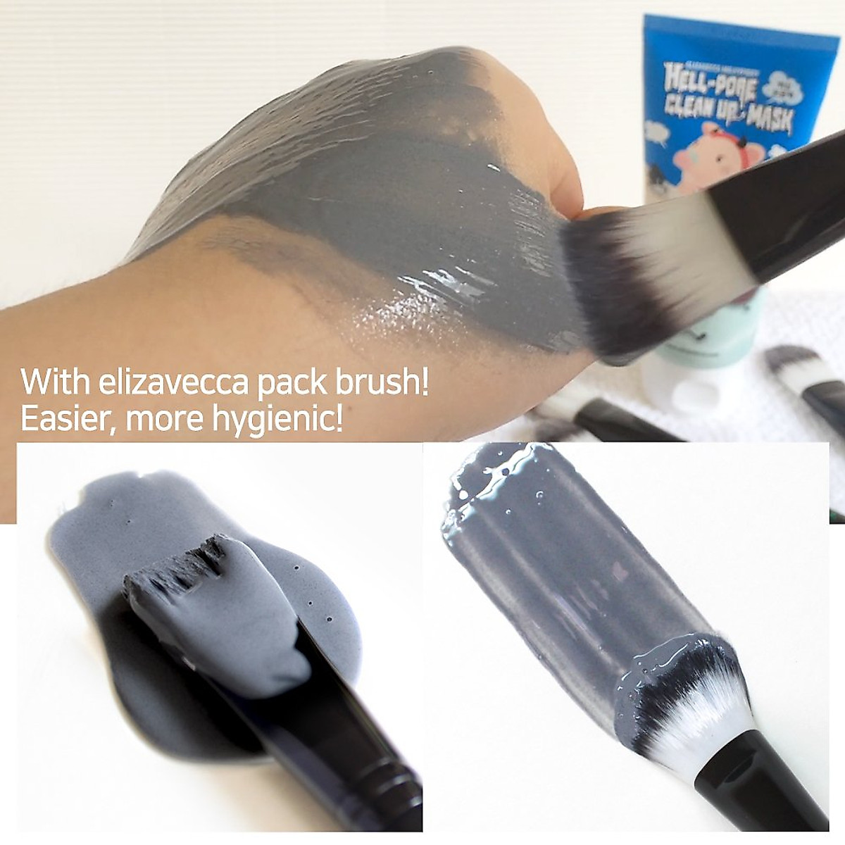 Elizavecca Milky Piggy Hell Pore Clean Up Mask 100ml/3.38 fl.oz. - Peel Off Mask, Charcoal Pore Strips, Pore Cleansing, Removes Dead Skin Cells, Removes Skin wastes, Pore Contraction