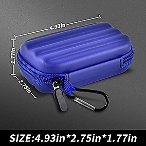 Case Compatible with iWALK Small Portable Charger 4500mAh/ 4800mAh/ 3350mAh Power Bank, Battery Pack Storage Holder Bag Fits for USB Cable and Accessories (Box Only) - Blue