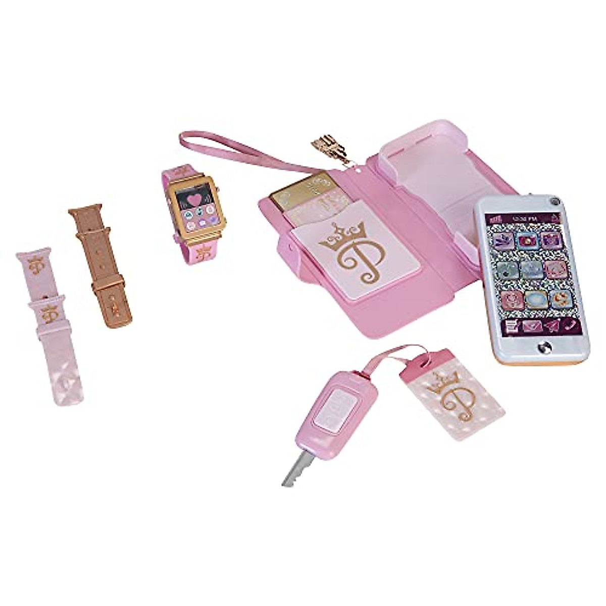 Disney Princess Style Collection Role Play Set with Toy Smartphone and Watch for Girls [Amazon Exclusive]