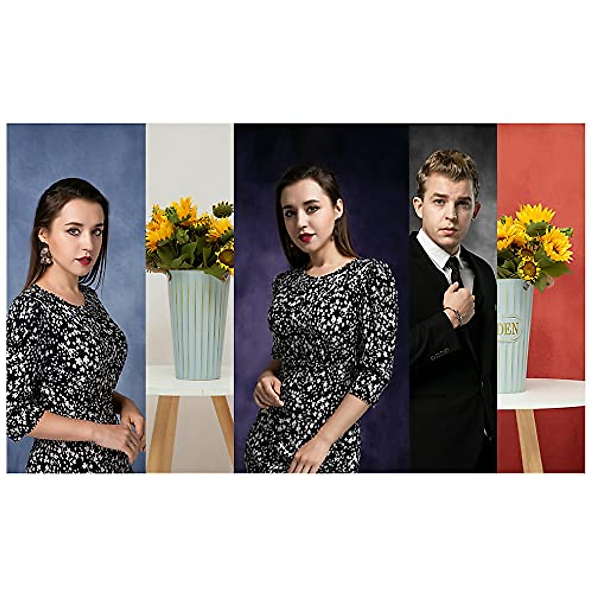 Kate 5x7ft Orange Abstract Backdrops Microfiber Orange Portrait Background for Photoshoot, for Photography, for Birthday