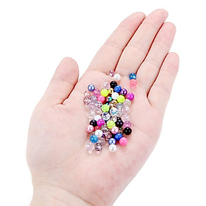 Prjndjw 72PCS 16G 5MM Replacement Balls Piercing Balls Jewelry balls Rings balls Plastic Barbell Parts 5MM Stainless Steel Clear Flexible Balls for Women Men