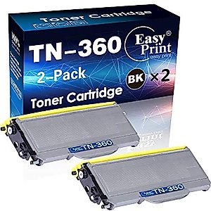 EASYPRINT (2-Pack) Compatible TN-360 Toner Cartridge Replacement for TN360 Used for MFC-7440N 7840W HL-2140 HL-2150N HL-2170W Printer