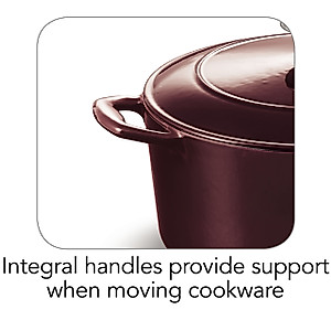 Tramontina Enameled Cast Iron Covered Dutch Oven 5.5-Quart Majolica Red, 80131/037DS