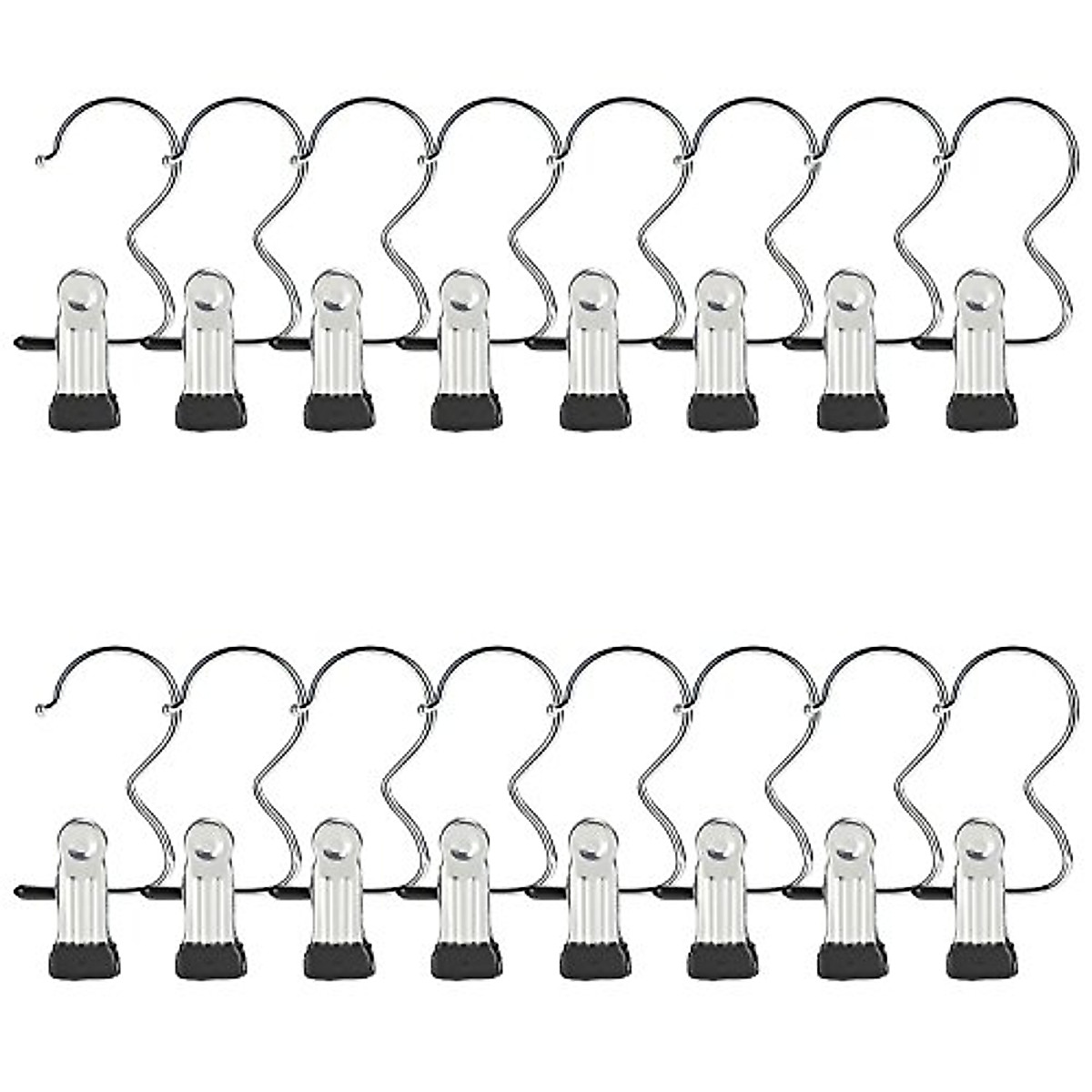 Brajttt 16 PCS Laundry Hook Boot Hanging Hold Clips Portable Hanging Hooks Home Travel Hangers Clothing Clothes Pins