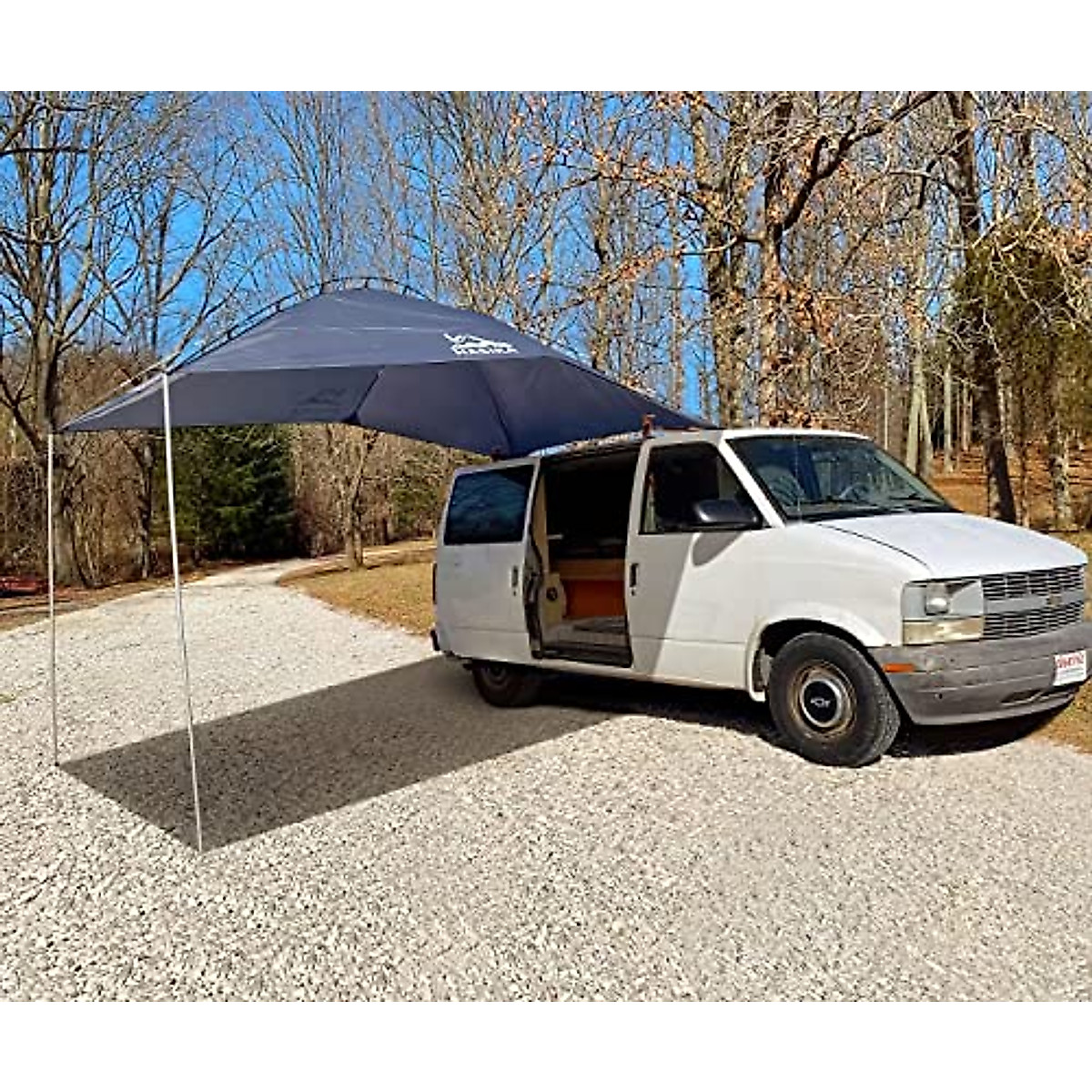 Versatility Camping Tent for Truck Bed,SUV RVing, Van,Trailer and Overlanding Portable Teardrop Awning Canopy Tear Resistant Tarp with 2 Sandbag