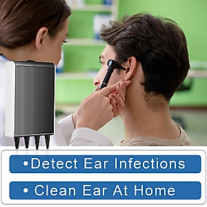 Saysurey Reusable Otoscope Specula Dispenser with 200 Pcs 2.75/4.25 mm Otoscope Tips Plastic Dispenser for Disposable Ear Specula