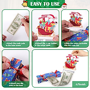 Vodolo 4PCS Christmas Money Box for Cash Gift Pull,Funny Surprise Box Money Gift Box for Kids Adults,Candy Christmas Money Holders Exploding Money Roll Pull Pouch,Creative Ways to Give Money Gifts