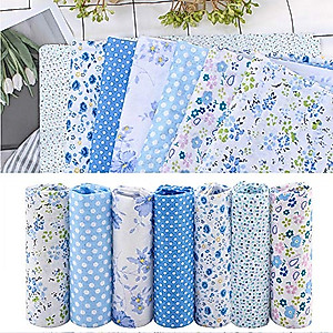 7 Pieces Color Fabric Bundles 50*50cm Multi Color Fabric Squares Quilting Fabric Patchwork Sewing Craft Precut Fabric Scrap for DIY Sewing Craft (1#)