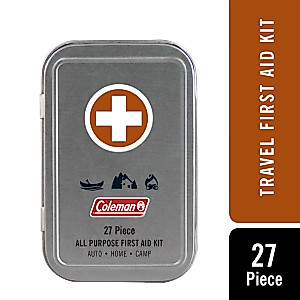Coleman All Purpose Mini First Aid Kit - Compact & Affordable Emergency Preparedness with First Aid Assortment - 27 Pieces – Travel Friendly