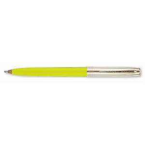 Fisher Cap-O-Matic S200 Brass Cap w/Yellow Barrel Ballpoint Pen - S251G-YE