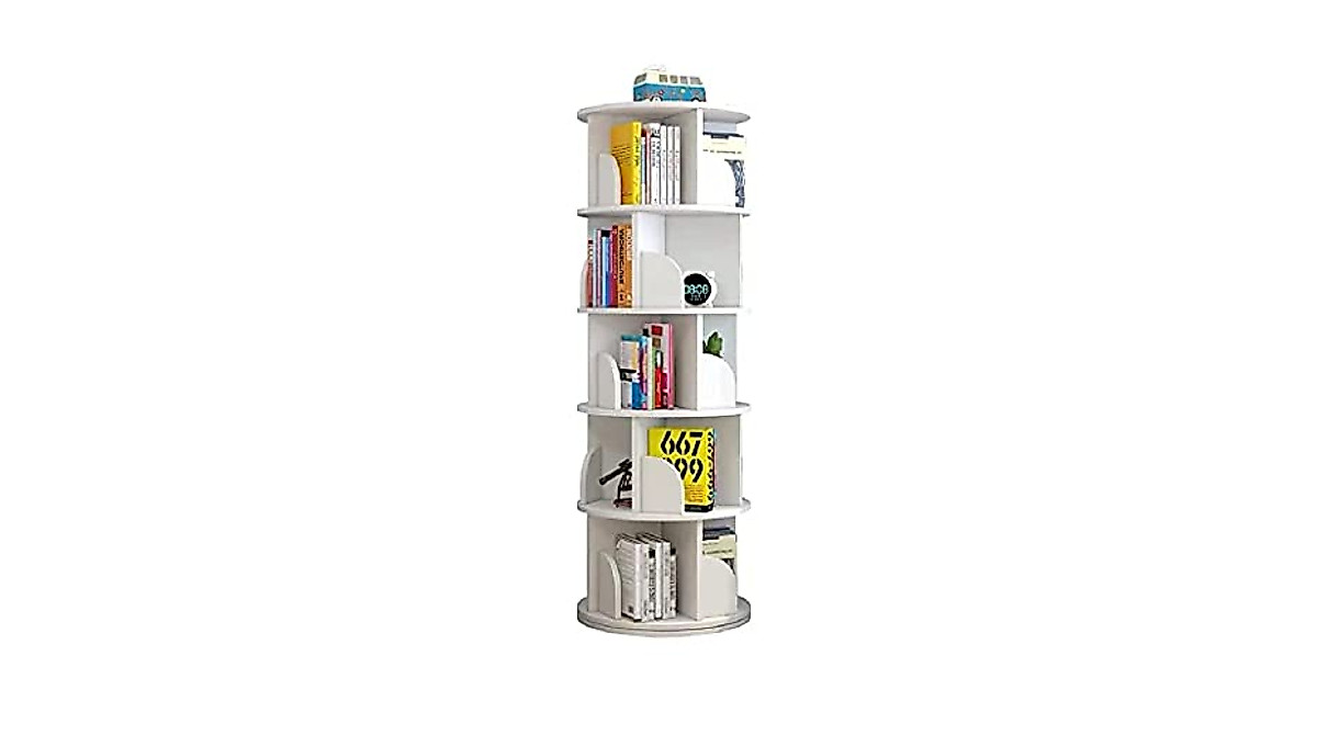 5 Tier 360° Rotating Shelf Organizer – Space-Saving Design